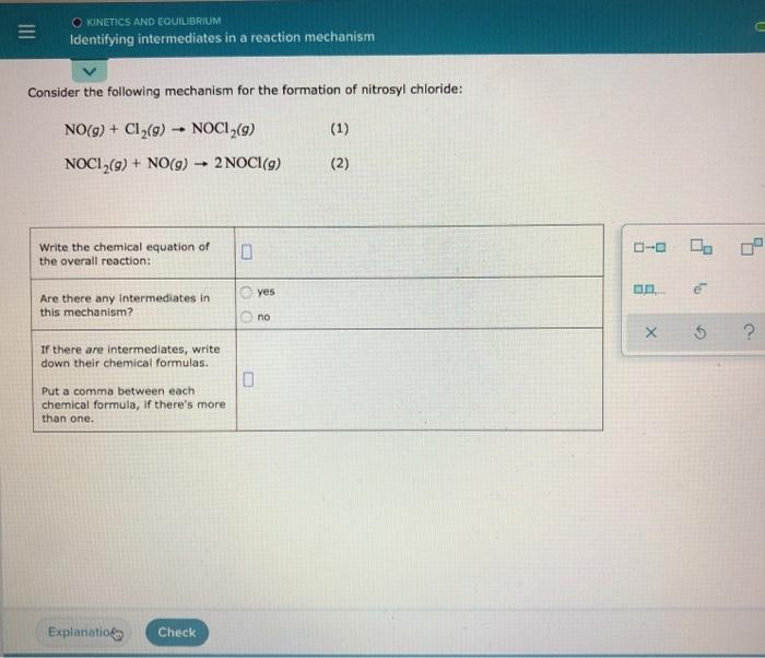Solved KINETICS AND EQUILIBRIUM Identifying intermediates in | Chegg.com