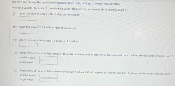 Solved You may need to use the appropriate appendix table or | Chegg.com