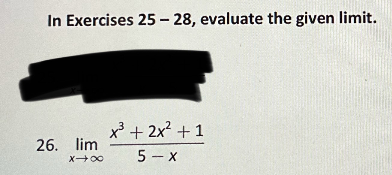 Solved In Exercises 25-28, evaluate the given | Chegg.com Solved In Exercises 25-28, evaluate the given | Chegg.com