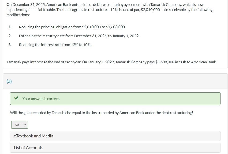 Solved On ﻿December 31, 2025, ﻿American Bank enters into a | Chegg.com