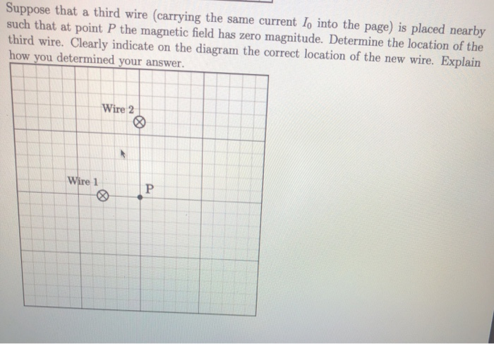 Solved Suppose that a third wire (carrying the same current | Chegg.com