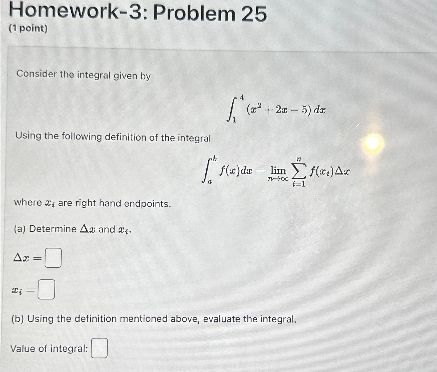 Solved Homework-3: Problem 25\\n(1 point)\\nConsider the | Chegg.com