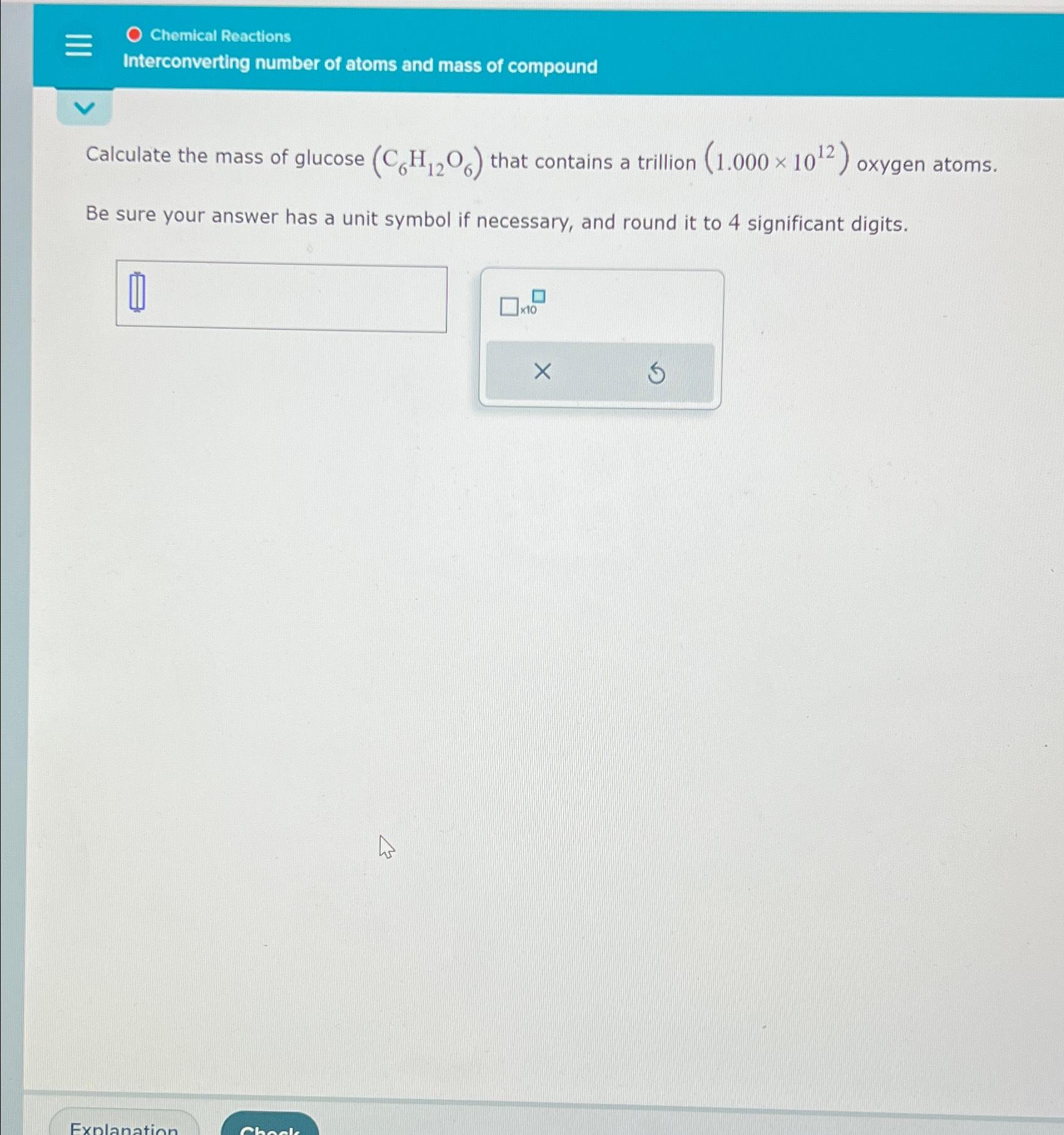 Solved Chemical ReactionsInterconverting number of atoms and | Chegg.com