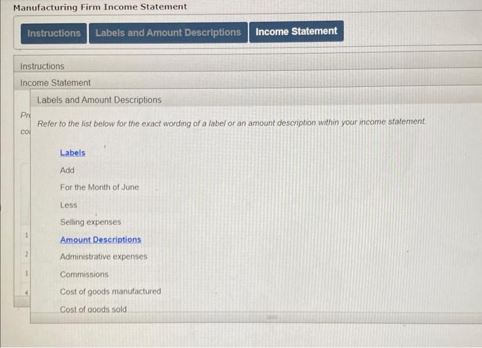 Solved Labels and Amount Descriptions Aaministrative | Chegg.com