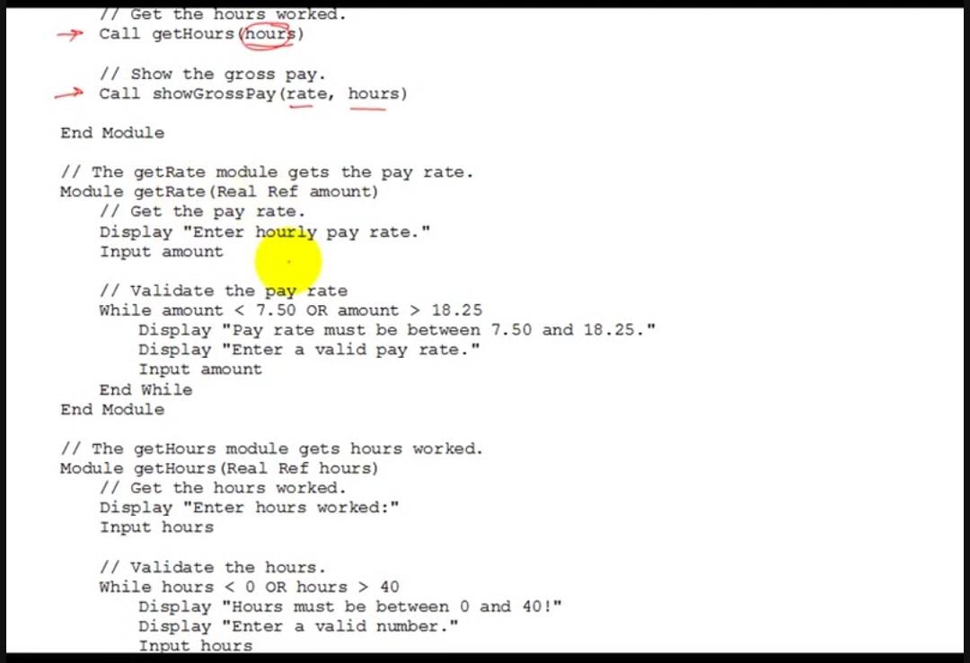 Programming Exercises 1. Payroll Program with Input | Chegg.com