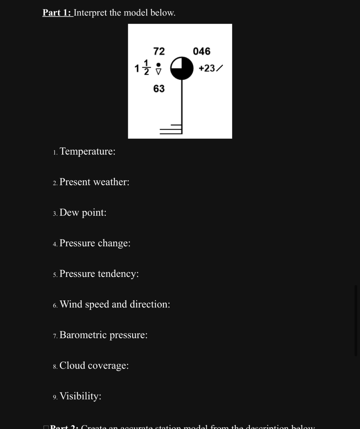 [solved] Part 1 Interpret The Model Below Temperature Pr