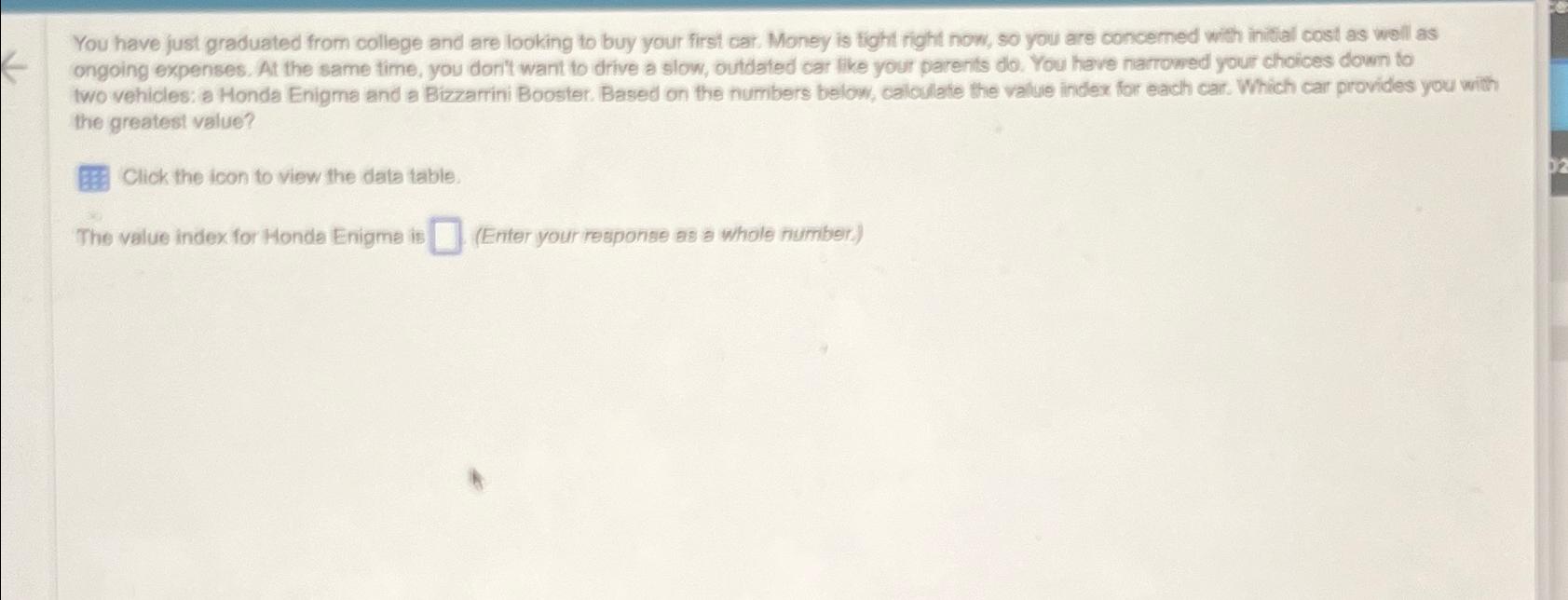 Solved You have just graduated from college and are looking | Chegg.com