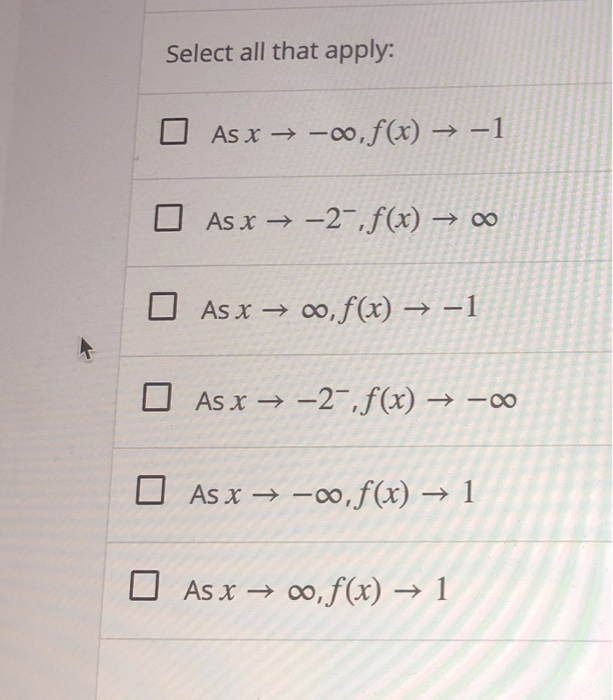 Solved 3 7 Asympul Use Arrow Notation To Describe Local