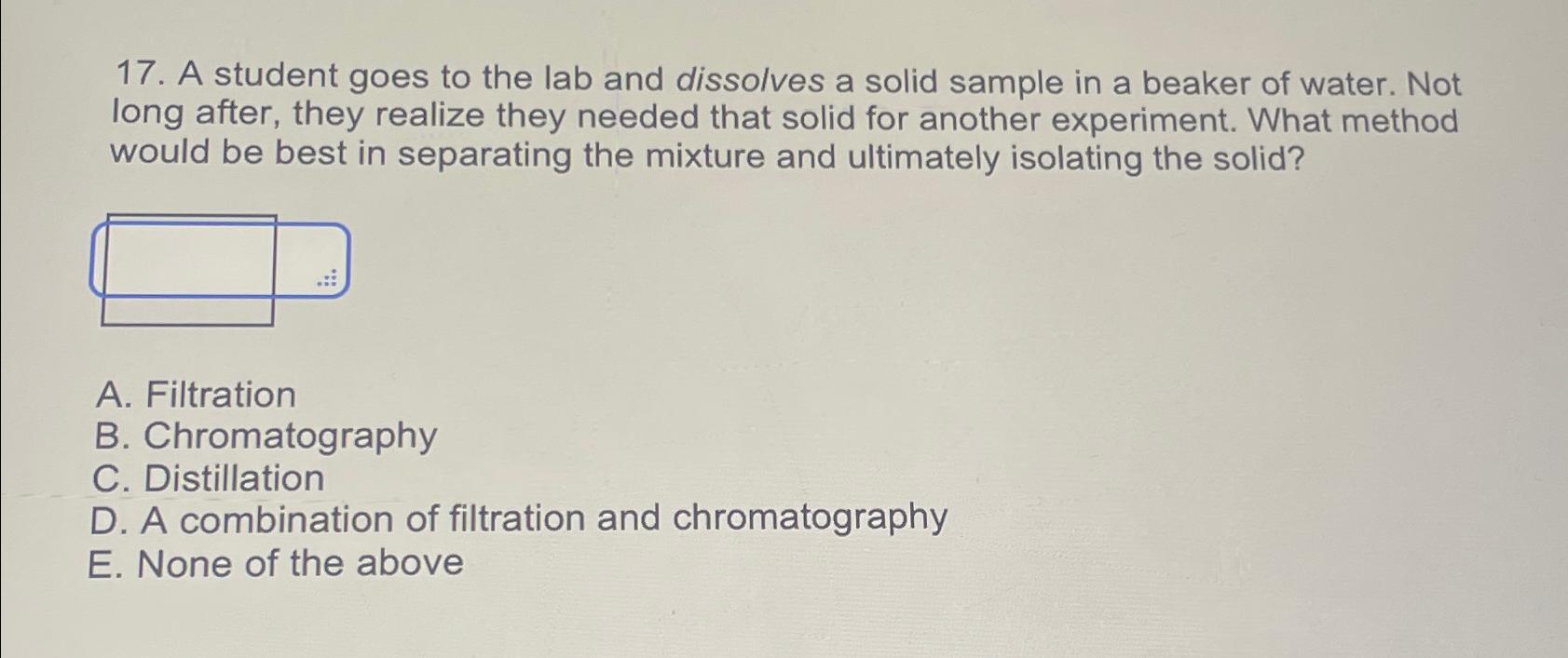 Solved A student goes to the lab and dissolves a solid | Chegg.com