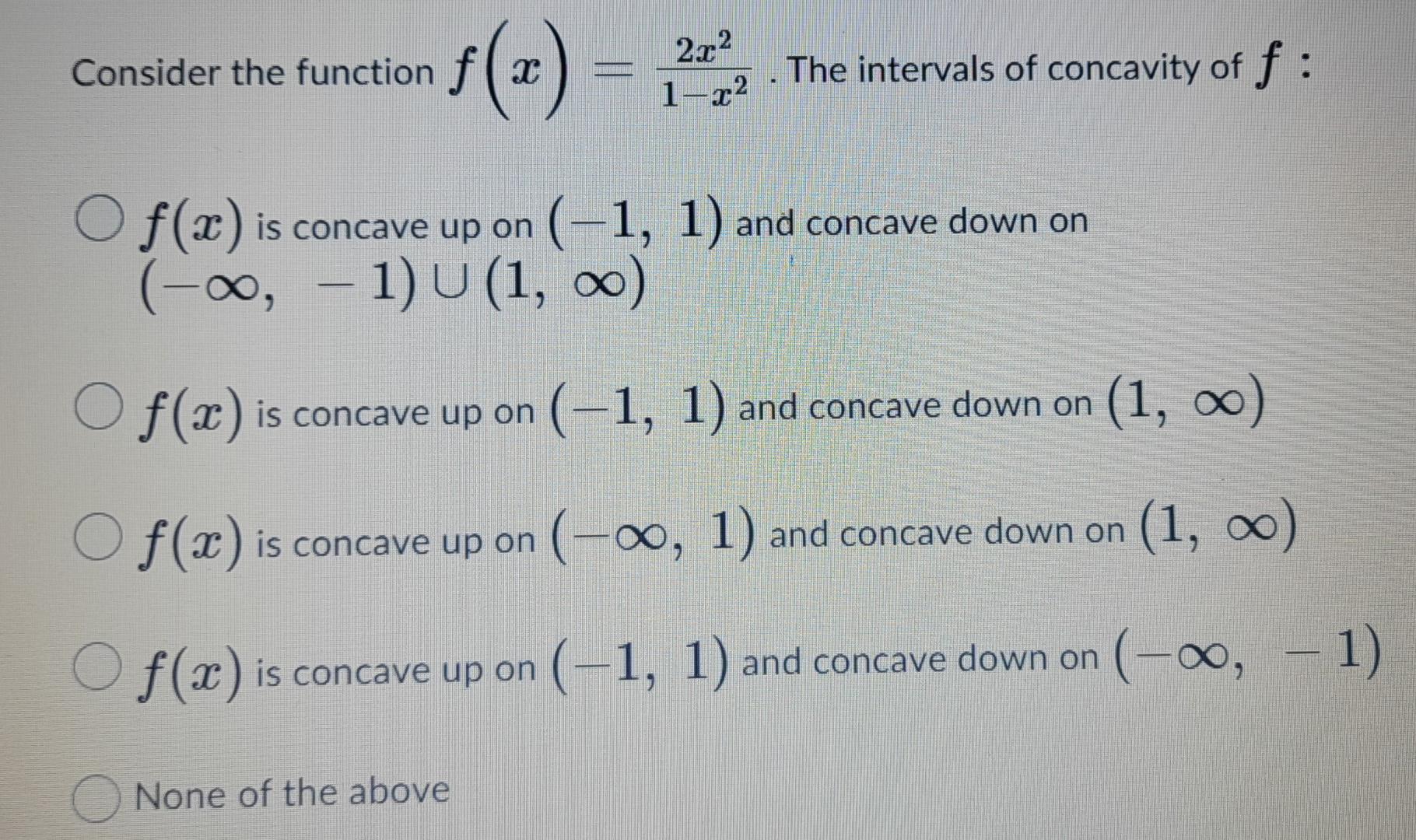 Solved Consider the function f ( x f(x) 2:02 1-22 The | Chegg.com