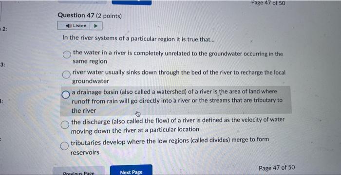 Solved In the river systems of a particular region it is | Chegg.com