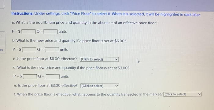 Interactive Graphs - Price Floors and Price Ceilings | Chegg.com