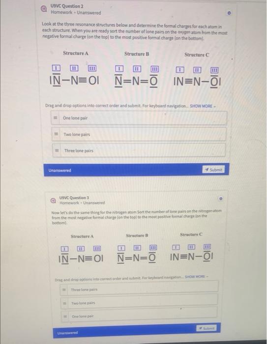 Solved Use your knowledge of how to determine formal charge | Chegg.com