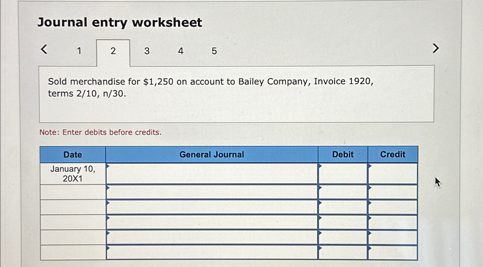 Solved Journal entry worksheet12345Sold merchandise for | Chegg.com