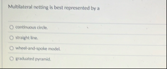 Solved Multilateral netting is best represented by | Chegg.com