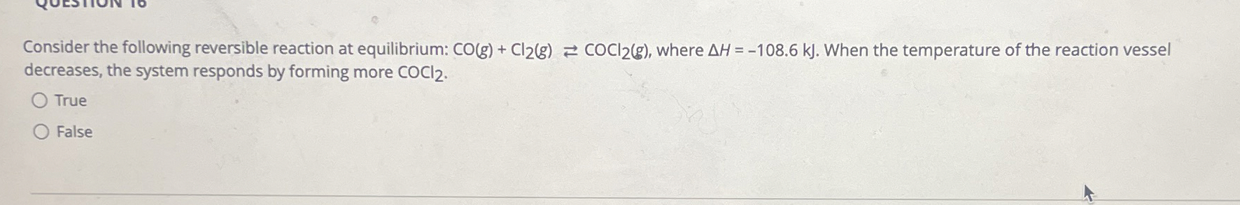 Solved Consider the following reversible reaction at | Chegg.com