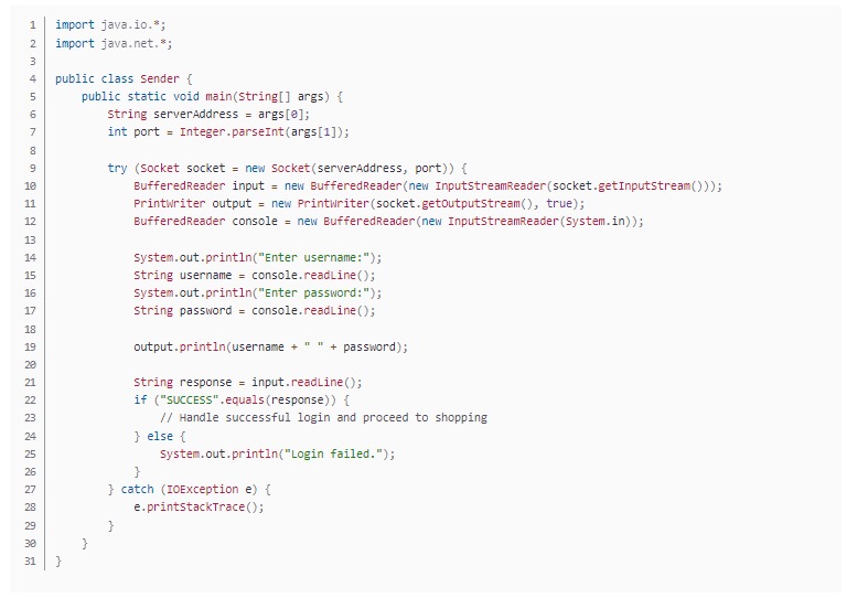 Solved Import Public Class Sender { String