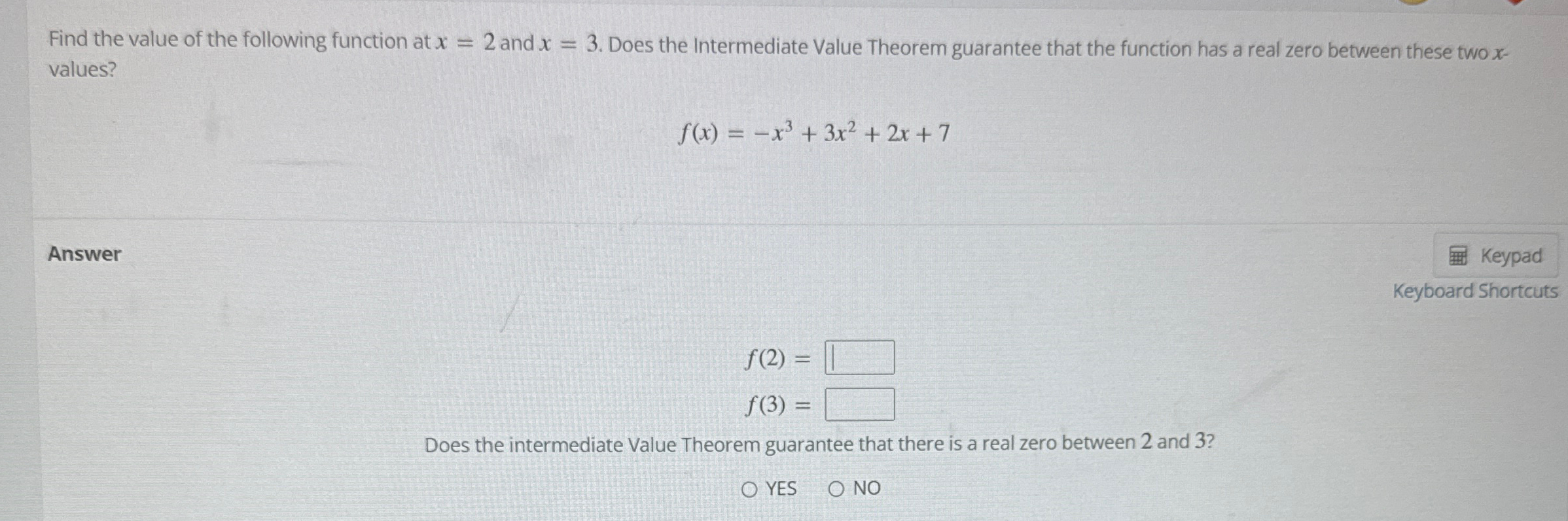 Solved by an EXPERT Find the value of the following function at x=2 ﻿and | Chegg.com