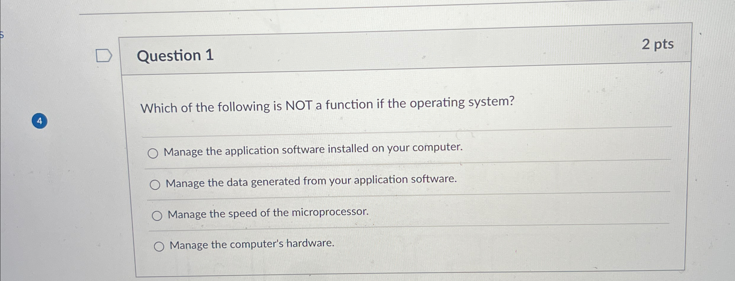 Solved Question 12 ﻿ptsWhich of the following is NOT a | Chegg.com