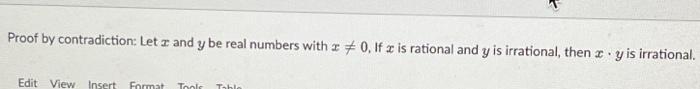 Solved Proof by contradiction: Let x and y be real numbers | Chegg.com