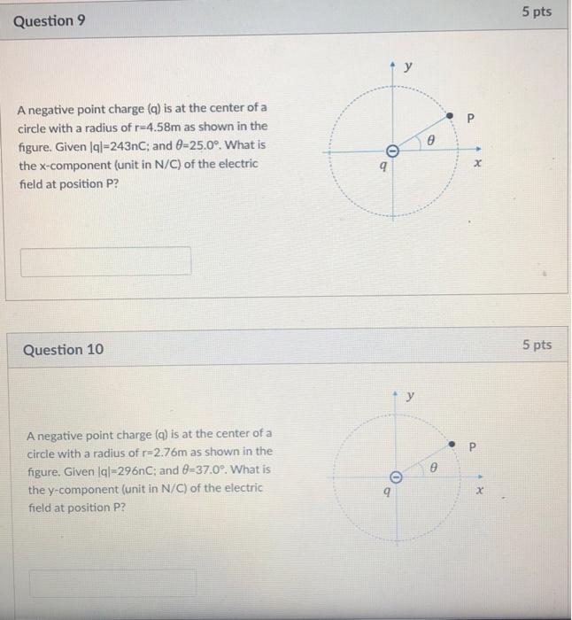 Solved A negative point charge (q) is at the center of a | Chegg.com