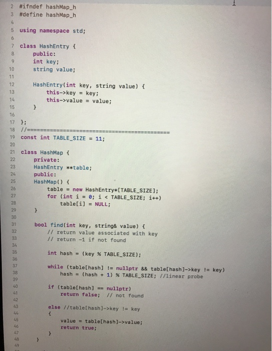 The Header File Below Defines A Class For A Simple