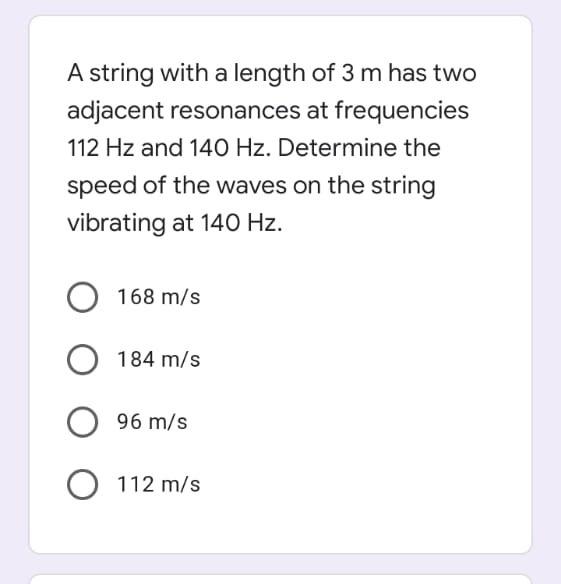 Solved A string with a length of 3 m has two adjacent | Chegg.com