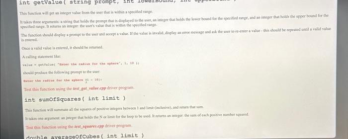 Solved The following sit functions are required for this | Chegg.com