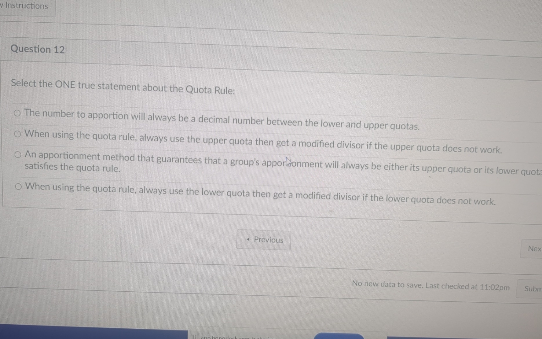 Solved Question 12Select the ONE true statement about the | Chegg.com
