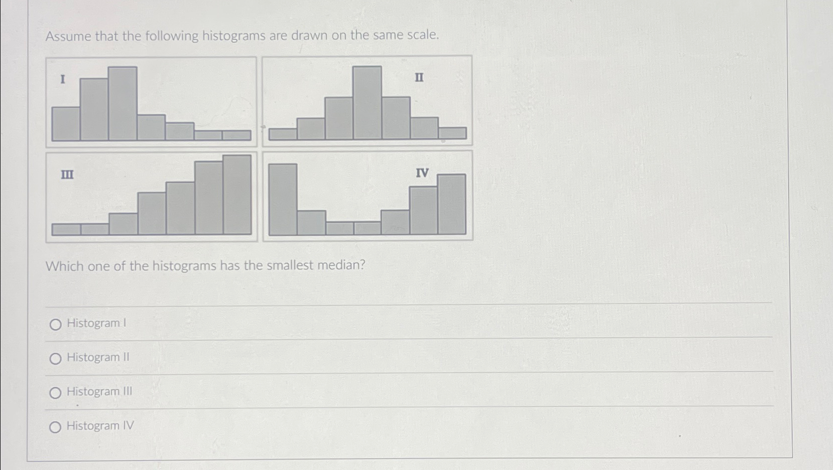 Solved Assume that the following histograms are drawn on the | Chegg.com Solved Assume that the following histograms are drawn on the | Chegg.com