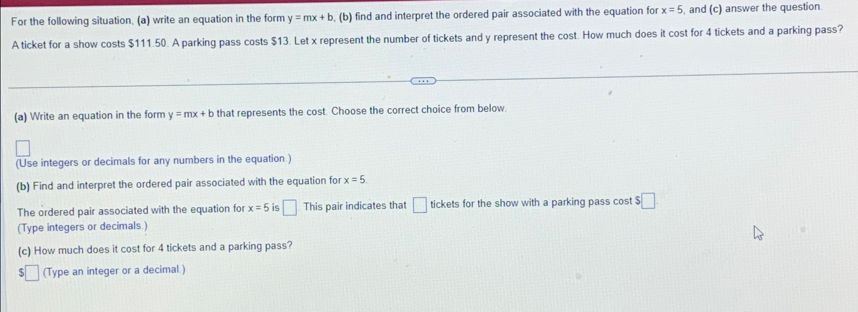 Solved For the following situation, (a) ﻿write an equation | Chegg.com