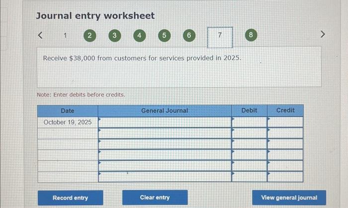 Solved Journal entry worksheet 1 5 6 7 8 Estimate that 40% | Chegg.com