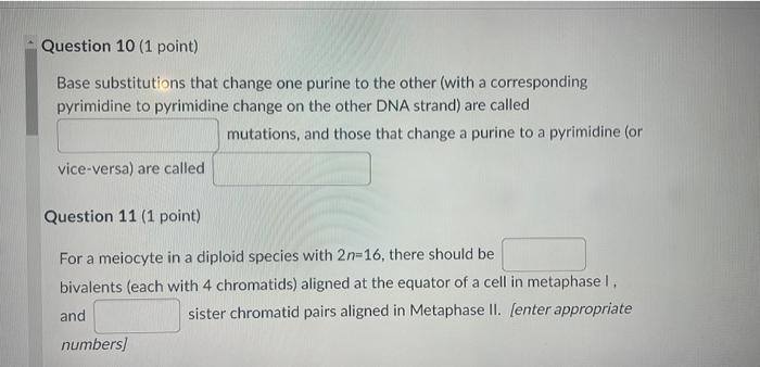 Solved Base substitutions that change one purine to the | Chegg.com