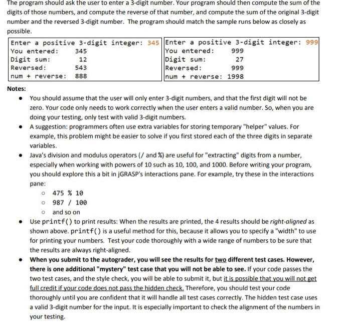 Solved The program should prompt the user to enter a | Chegg.com