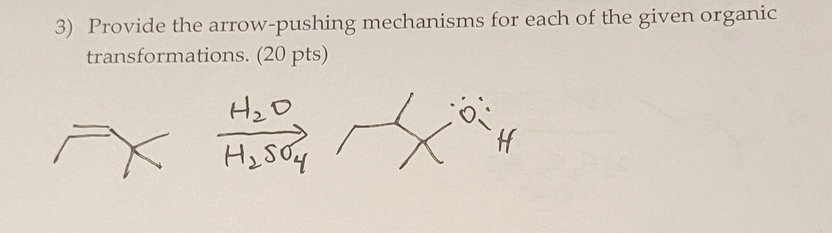 Solved Provide the arrow-pushing mechanisms for each of the | Chegg.com