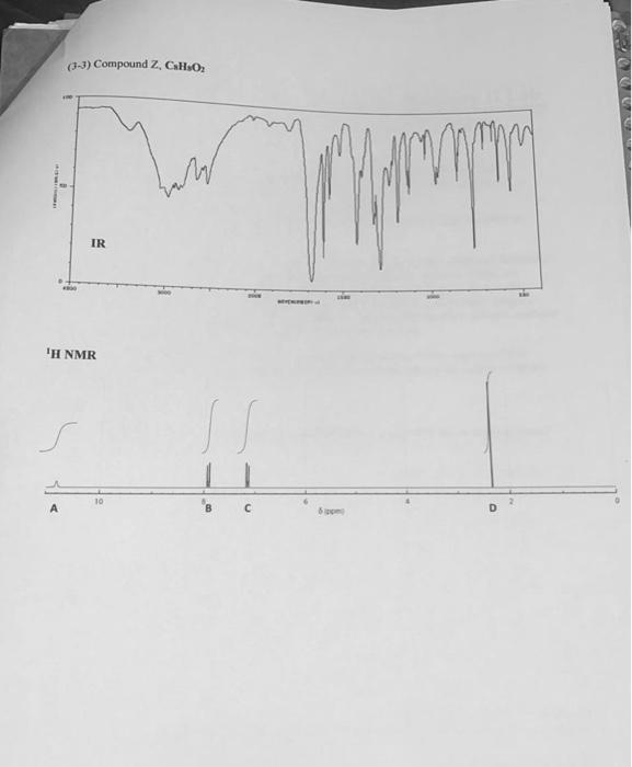 Solved Name Org. Chem. II Lab Spectroscopy Worksheet Part 1. | Chegg.com