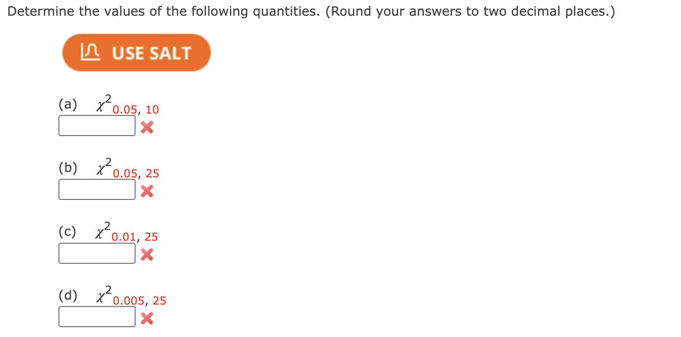 Solved Determine the values of the following quantities. | Chegg.com