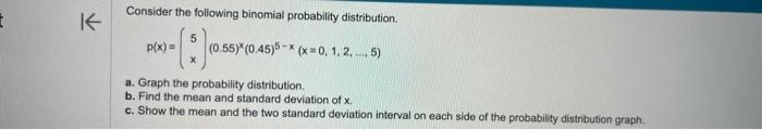 Solved Consider the following binomial probability | Chegg.com