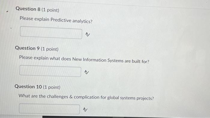 Solved Please explain Predictive analytics? Question 9 (1 | Chegg.com