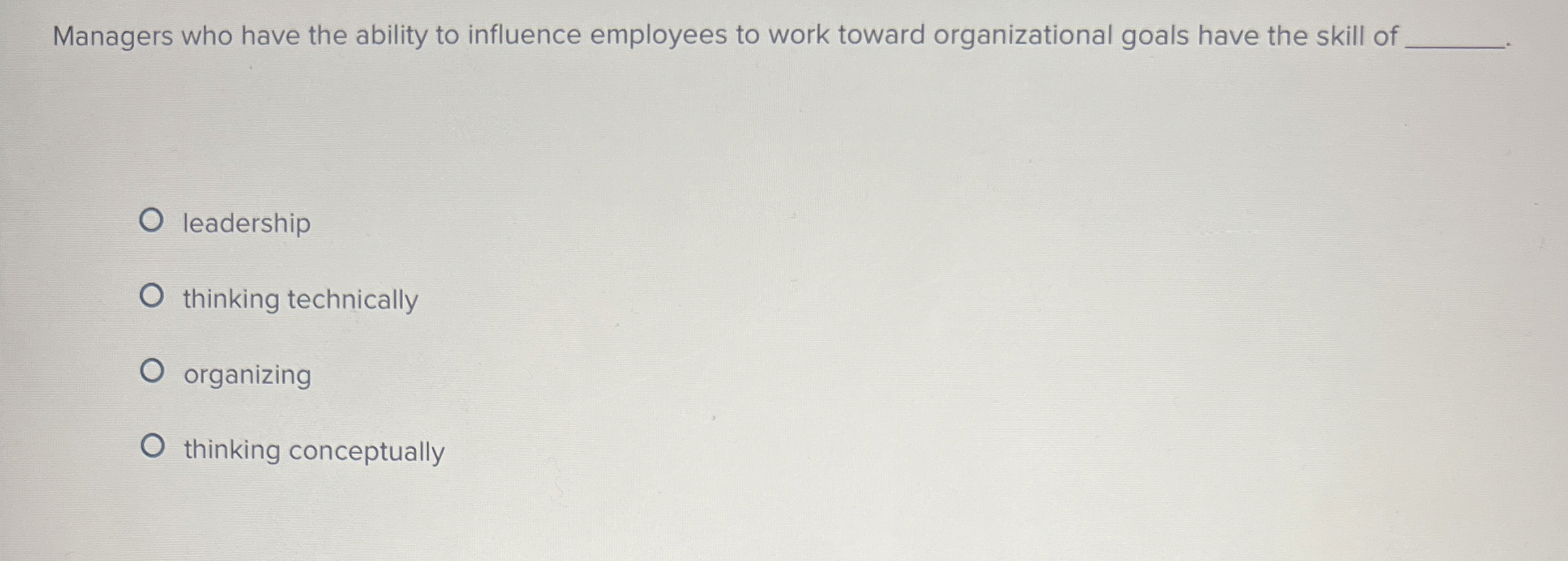 Solved Managers who have the ability to influence employees | Chegg.com