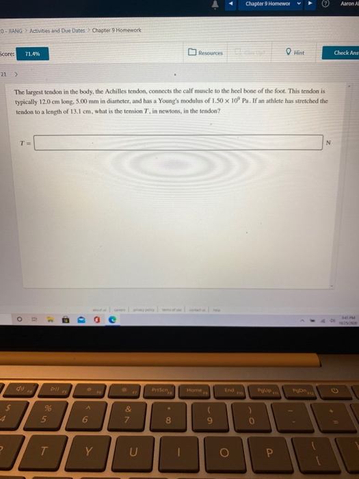 Solved Chapter 9 Homewo Aaron Al 0 - MANG > Activities and | Chegg.com