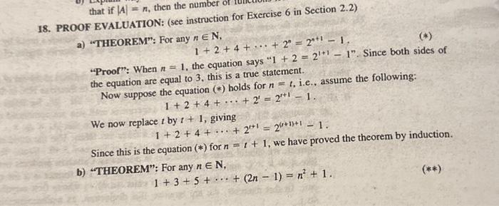 Solved math proofs I only need 14b and 18b and 18c | Chegg.com