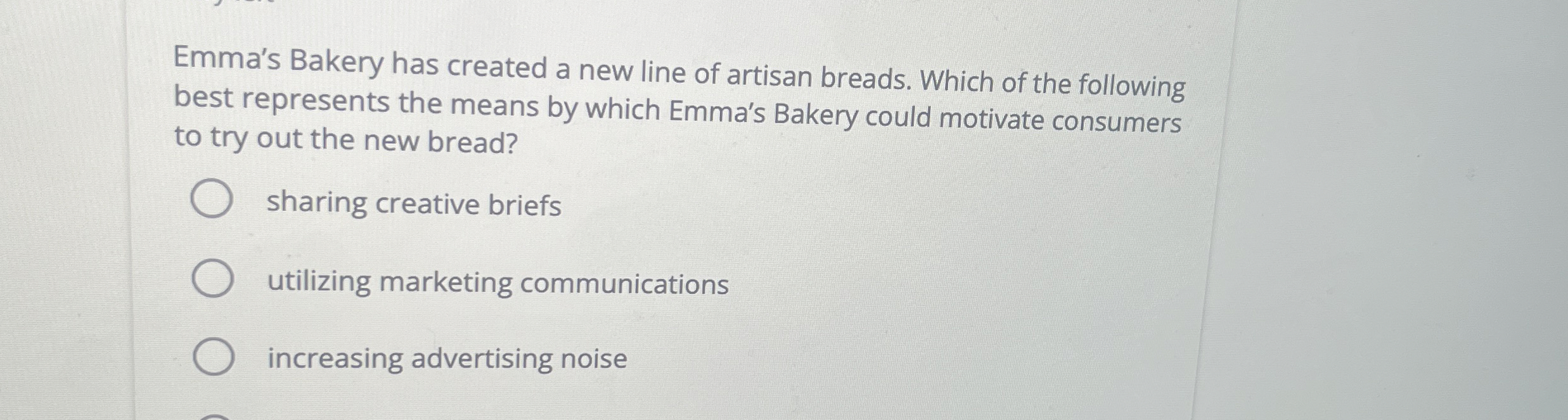 Solved Emma's Bakery has created a new line of artisan | Chegg.com