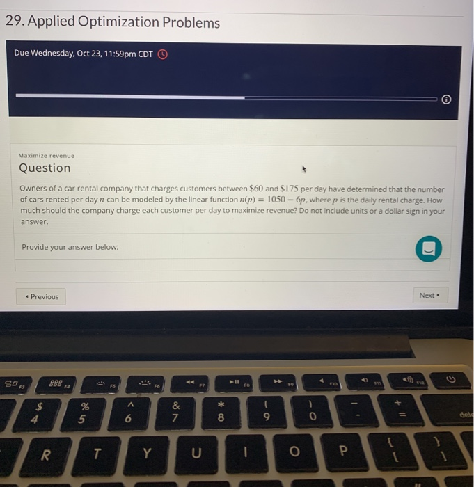 Solved 29. Applied Optimization Problems Due Wednesday, Oct | Chegg.com