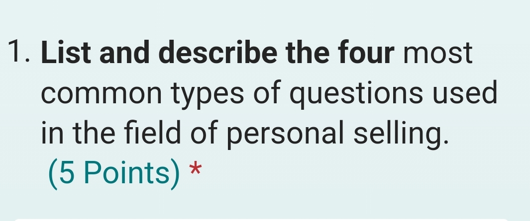 Solved List and describe the four most common types of | Chegg.com