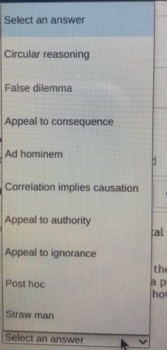 Solved Categorize the following logical fallacy. John | Chegg.com