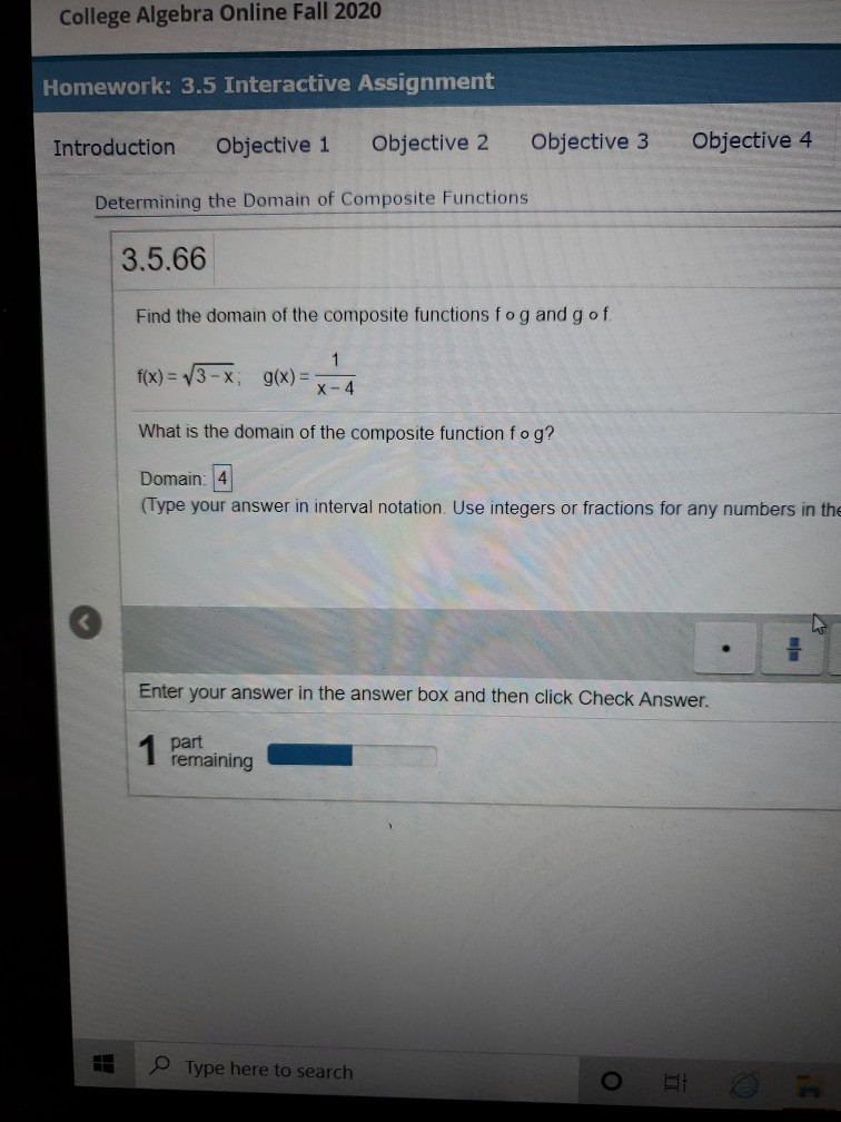 Solved College Algebra Online Fall 2020 Homework: 3.5 | Chegg.com