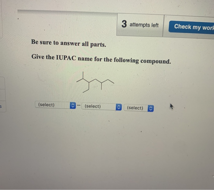 Solved 3 attempts left Check my wort Be sure to answer all | Chegg.com
