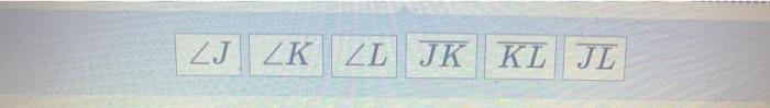 Solved Triangle ABC is similar to triangle JKL Drag the | Chegg.com