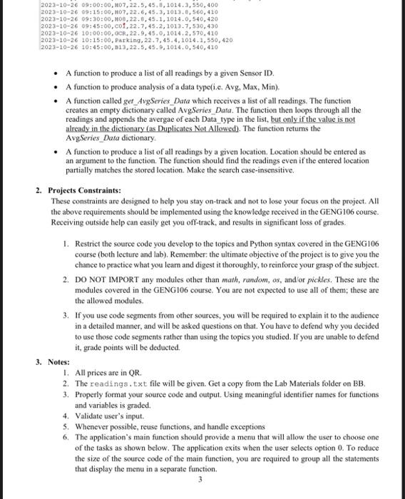 Solved Problem Description IoT has been used in many fields, | Chegg.com